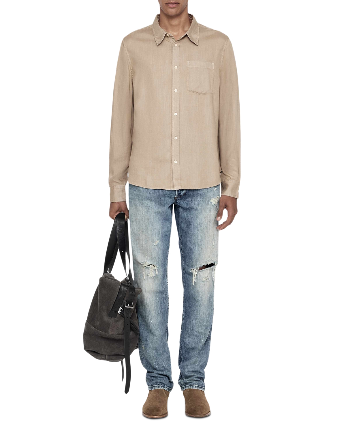 ALLSAINTS ward long sleeve shirt